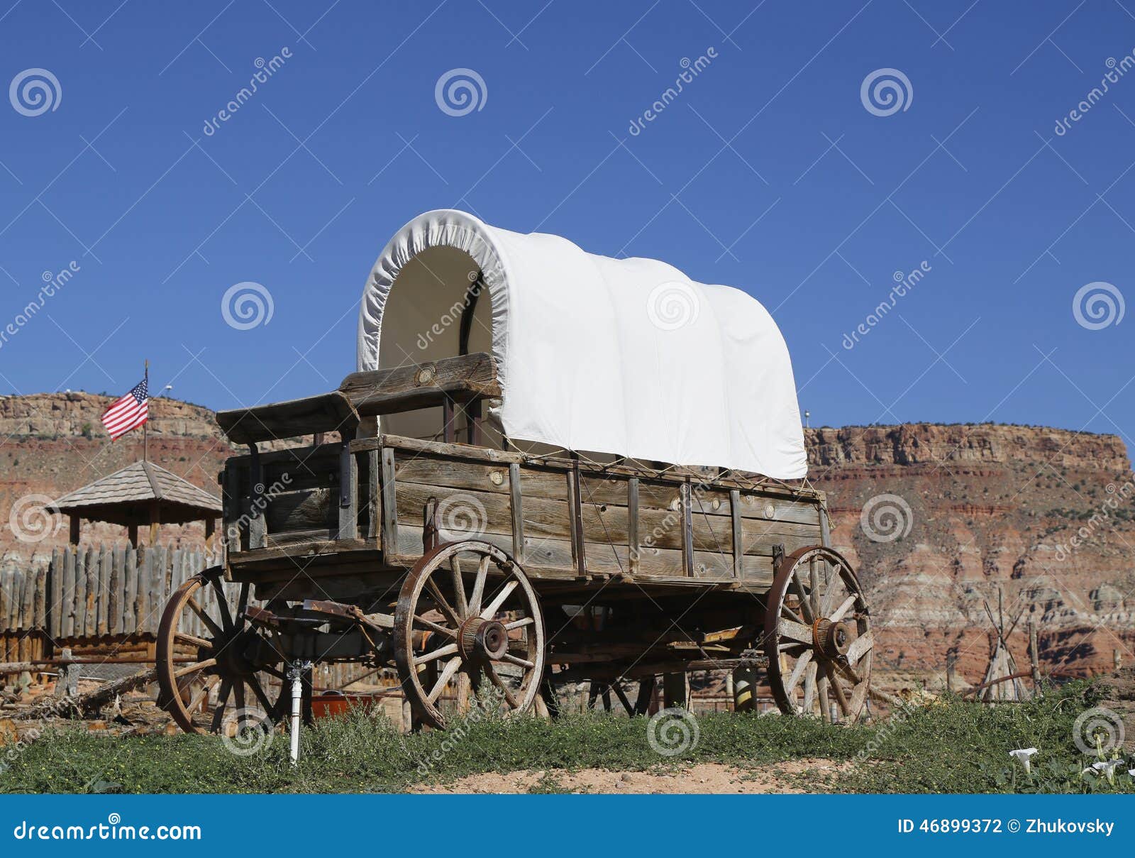 Western wagon stock photo. Image of cowboy, pioneer, canvas - 46899372