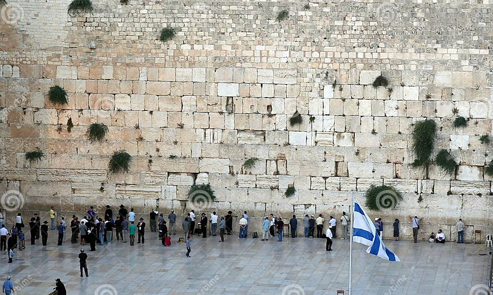 The Western Wall editorial stock photo. Image of pillar - 1117728