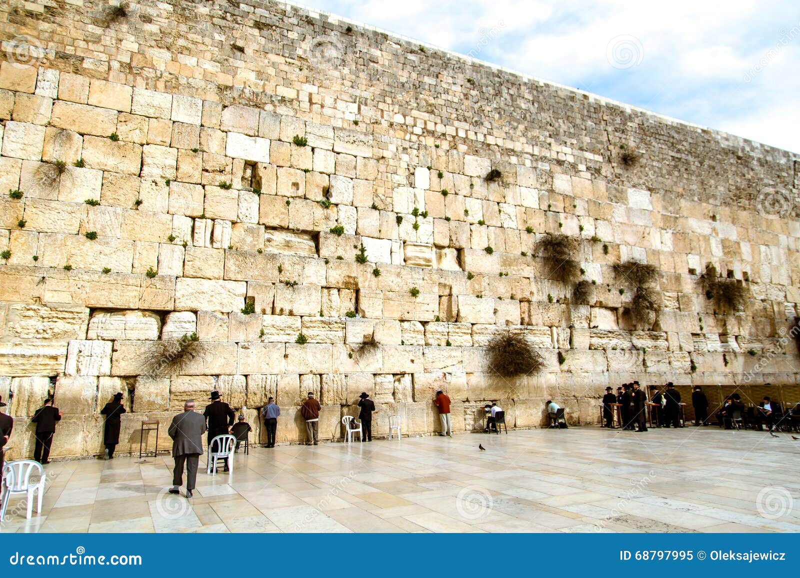 Western Wall in Jerusalem, Praying Jews Editorial Image - Image of wall ...