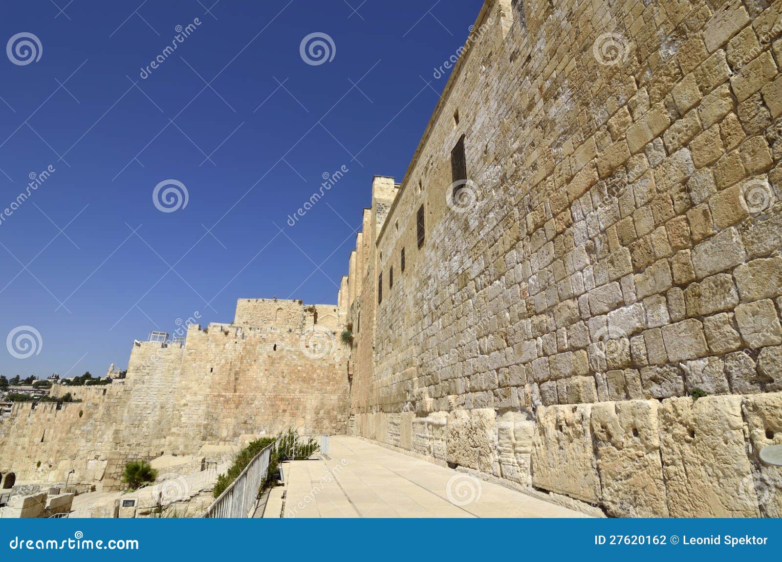 Western Wall in Old Jerusalem. Stock Photo - Image of blue, bricks ...