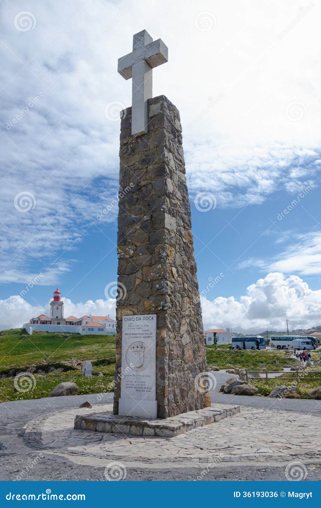 The Westernmost Point of Europe. Cabo Da Roca Stock Photo - Image of ...