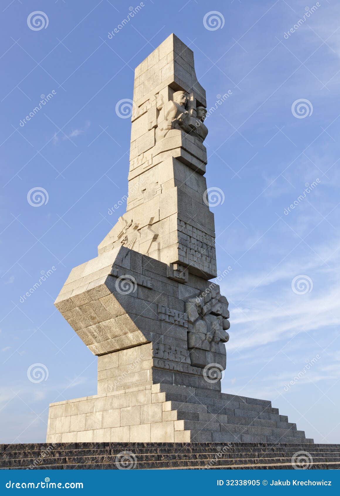 Westerplatte, Danzig, Pologne Image stock - Image du roche, commémorez ...