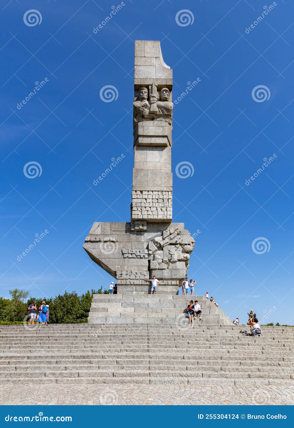 Westerplatte Monument editorial stock image. Image of sculpture - 255304124