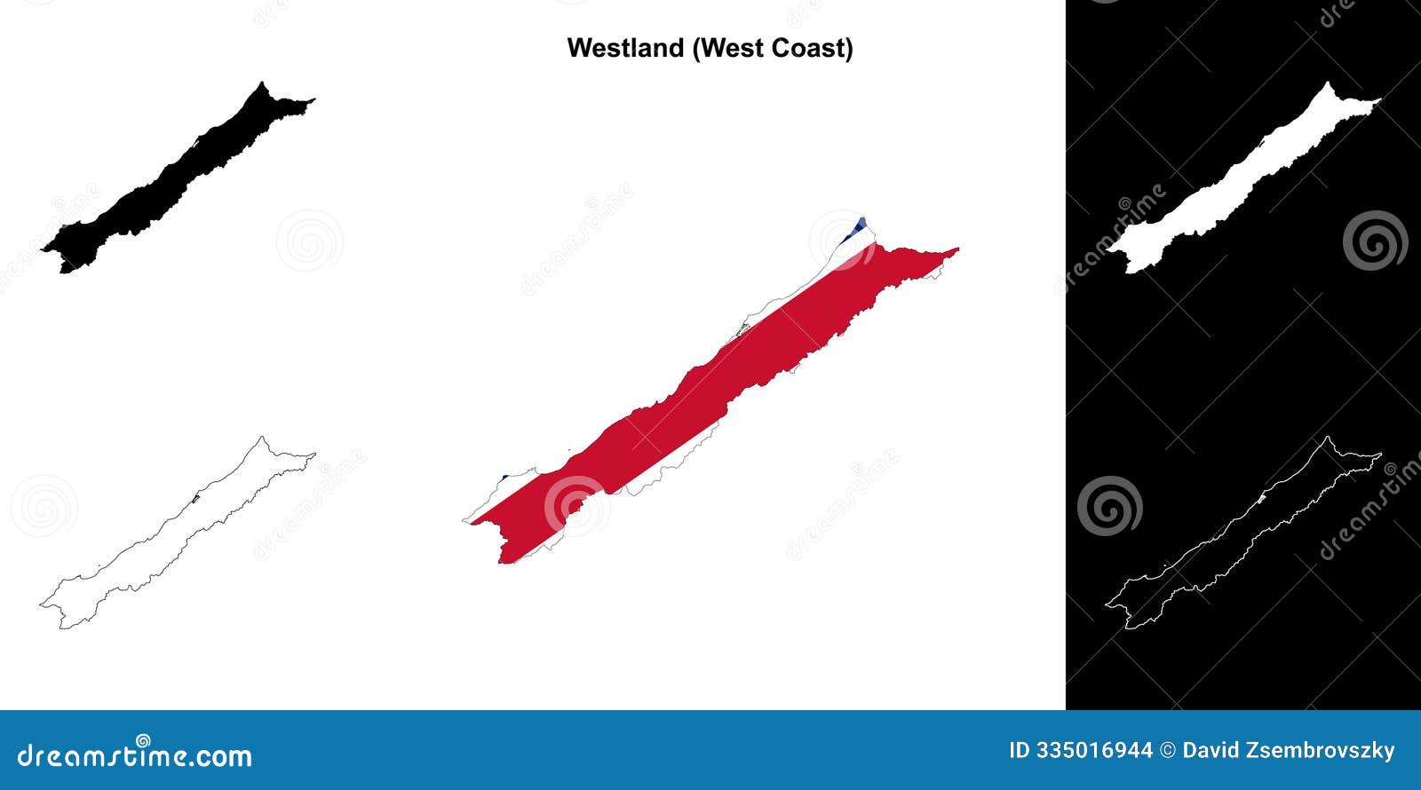 Westland outline map stock illustration. Illustration of outline ...