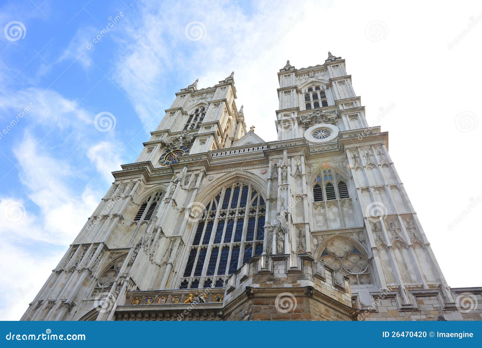 Westminster Abbey Front Facade Stock Photo - Image of architectural ...