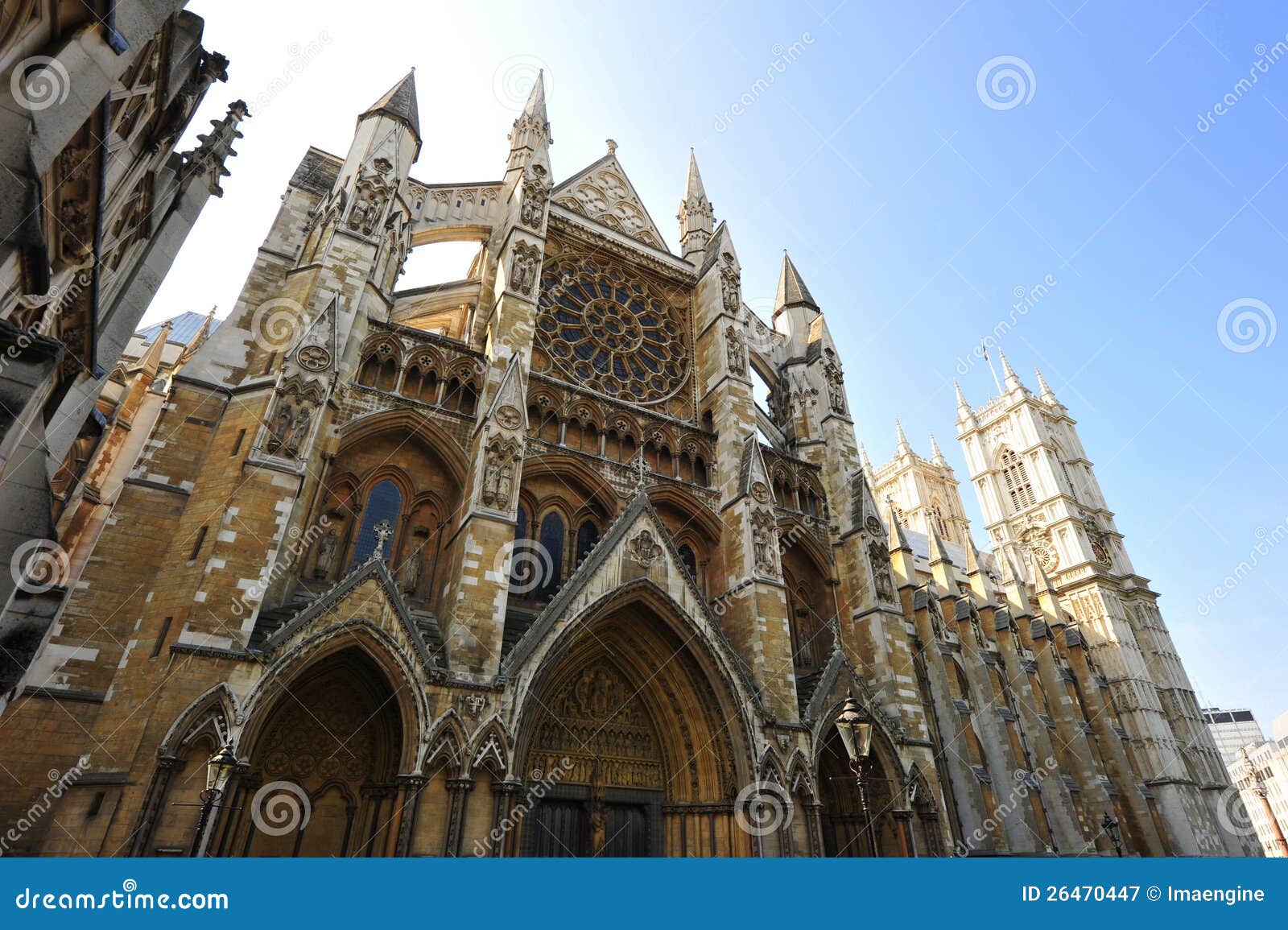 Westminster Abbey Front Facade Stock Image - Image of abbey, christian ...