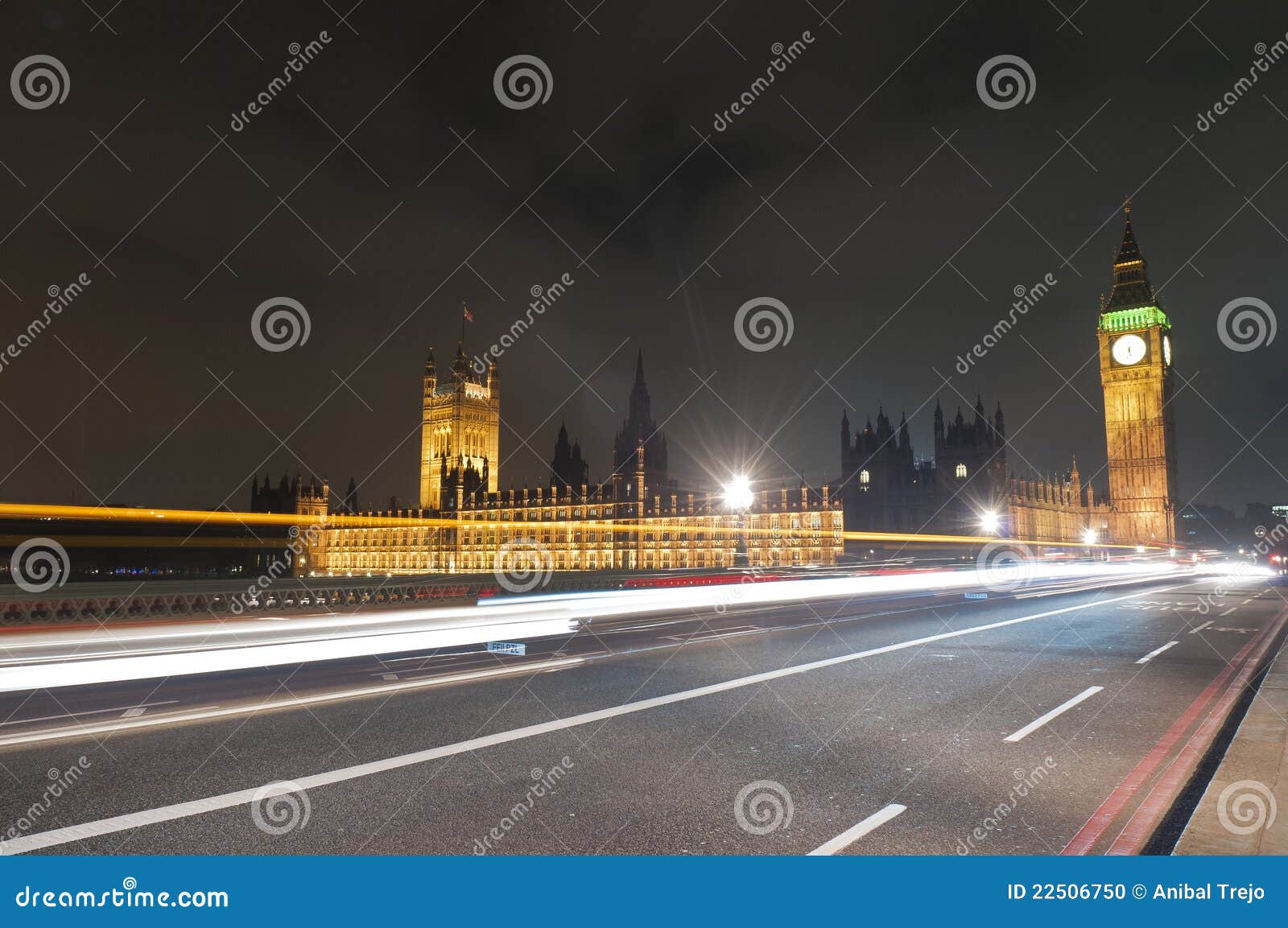 Westminster Bridge at London, England Stock Photo - Image of british ...