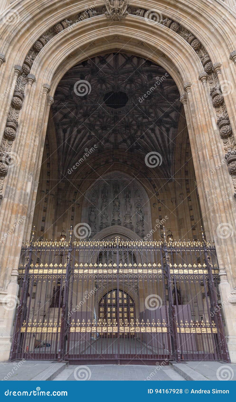 Westminster Cathedral gate stock photo. Image of historic - 94167928