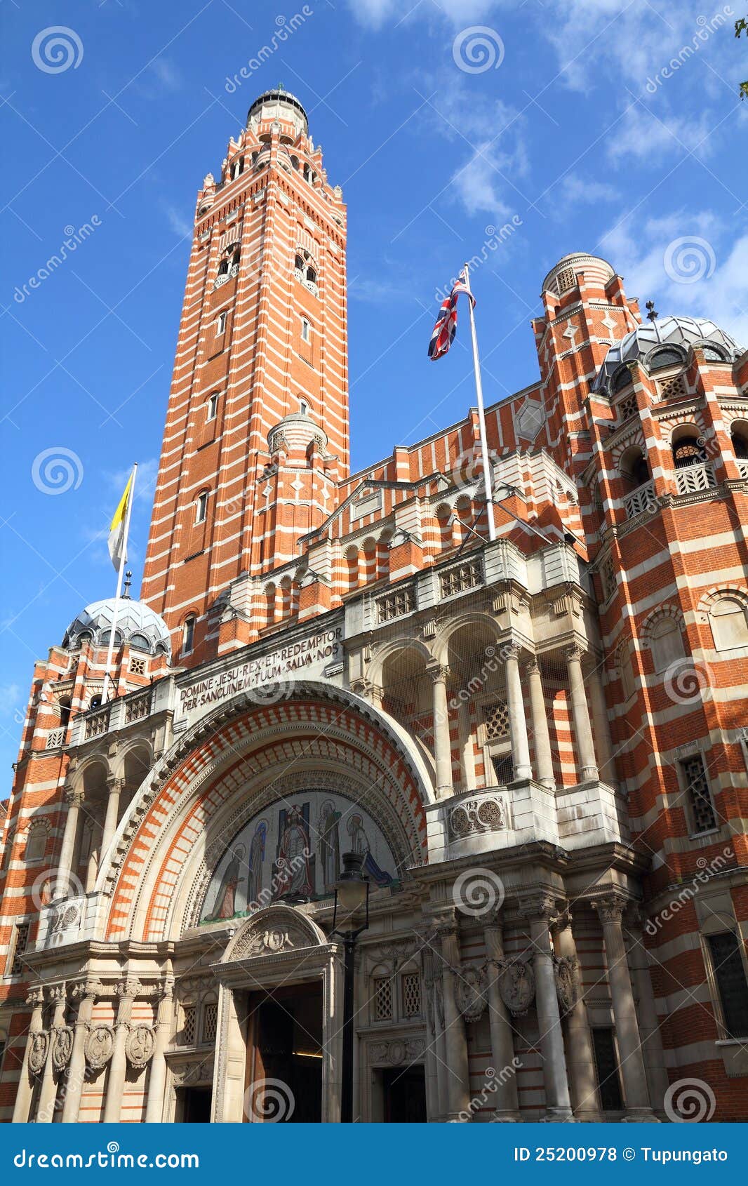 Westminster Cathedral, London Stock Photo - Image of vintage ...