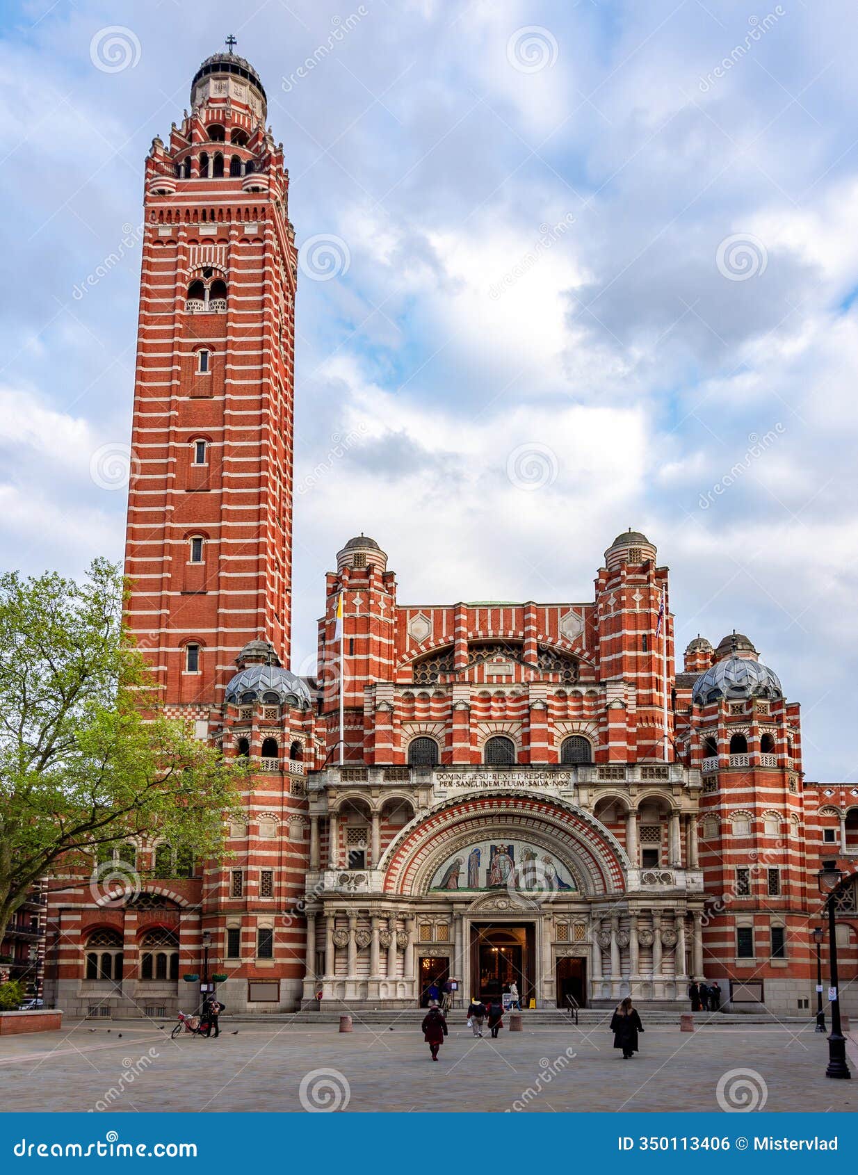 Westminster Cathedral In London, UK. Architectural Symbols Of European Cities Vector ...