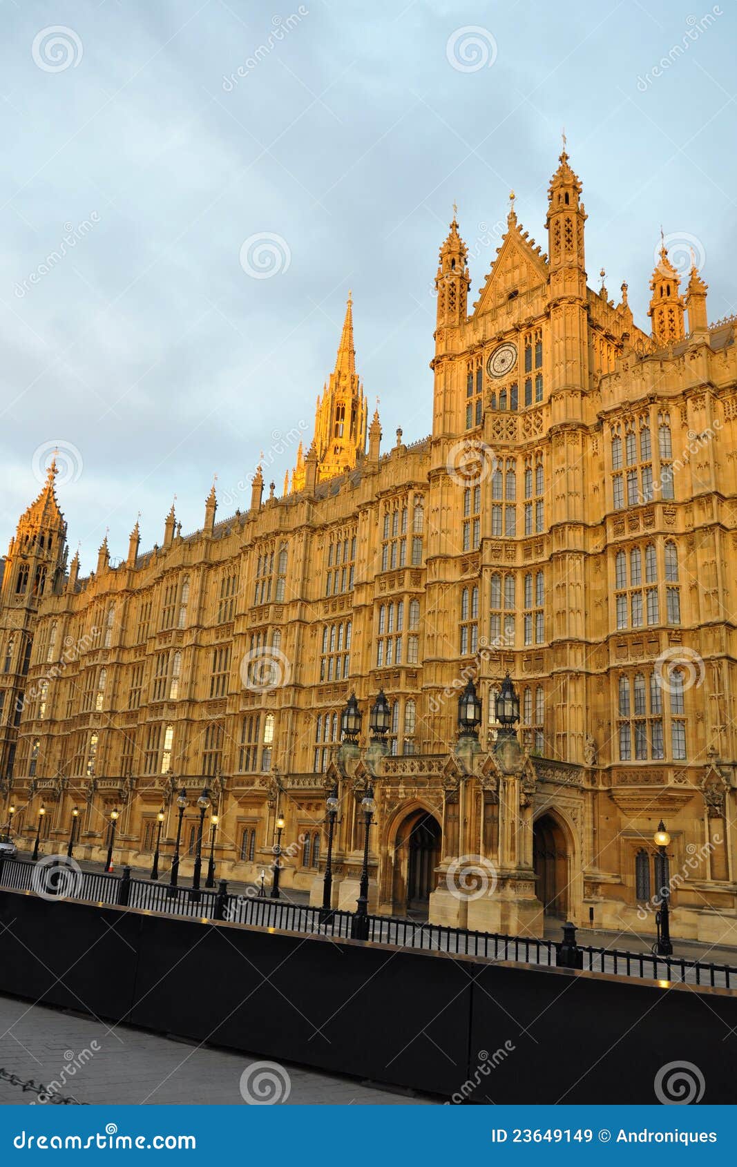 Westminster: Perspective of Parliament, London Stock Image - Image of ...