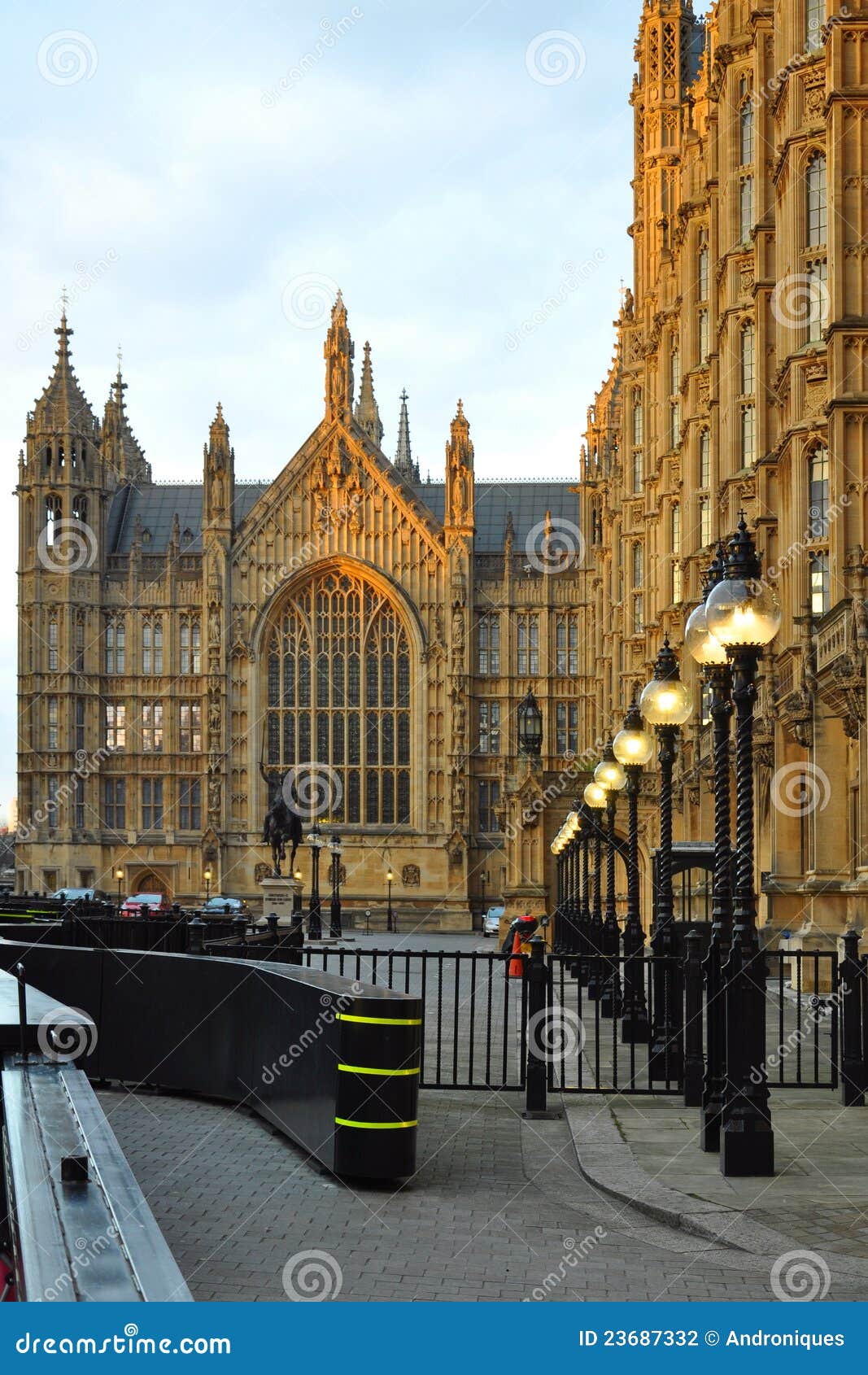 Westminster: Perspective of Parliament, London Stock Photo - Image of ...