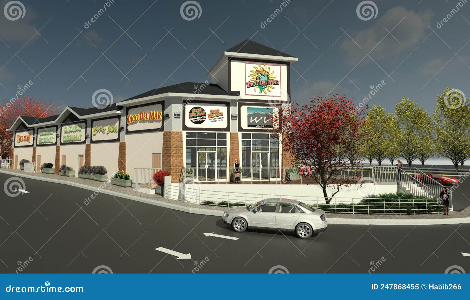 Westmount Centre Shopping Place Arcade Stock Illustration ...