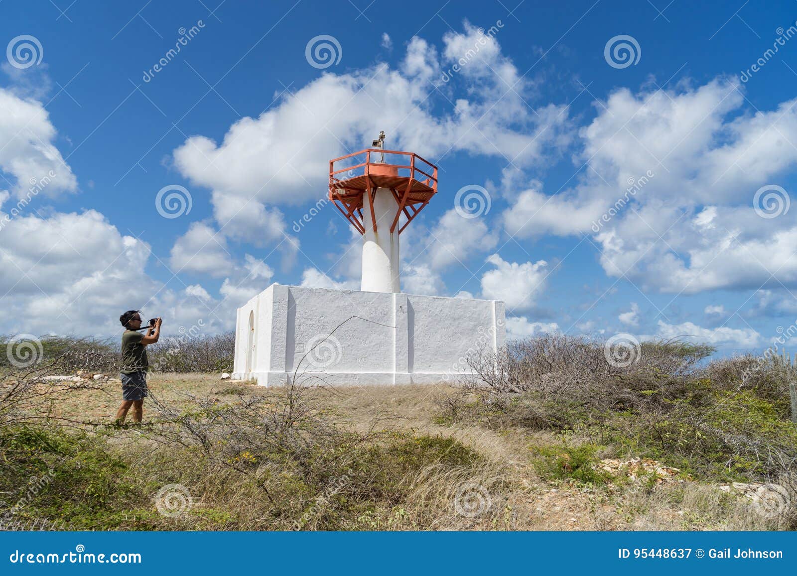 Westpunt Lighthouse Curacao Views Editorial Photography - Image of ...