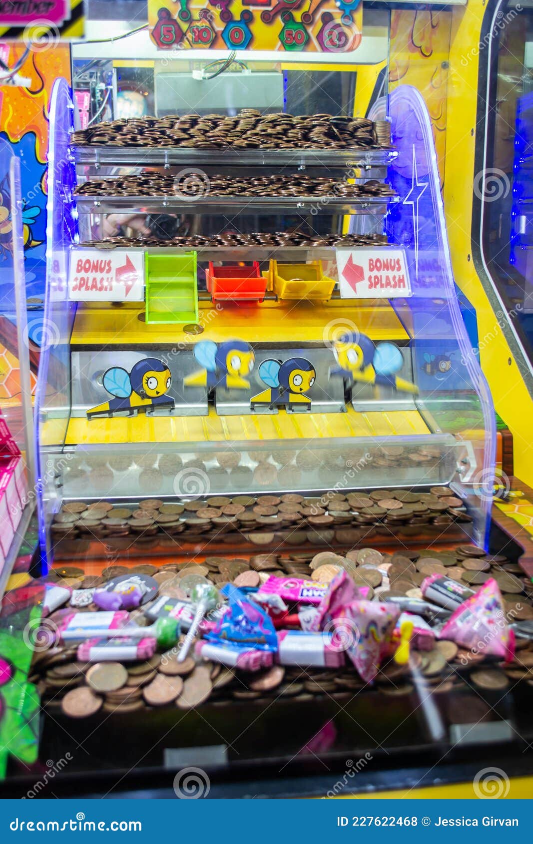 2p Arcade Machine in Westward Ho! in Devon, England Stock Photo - Image ...