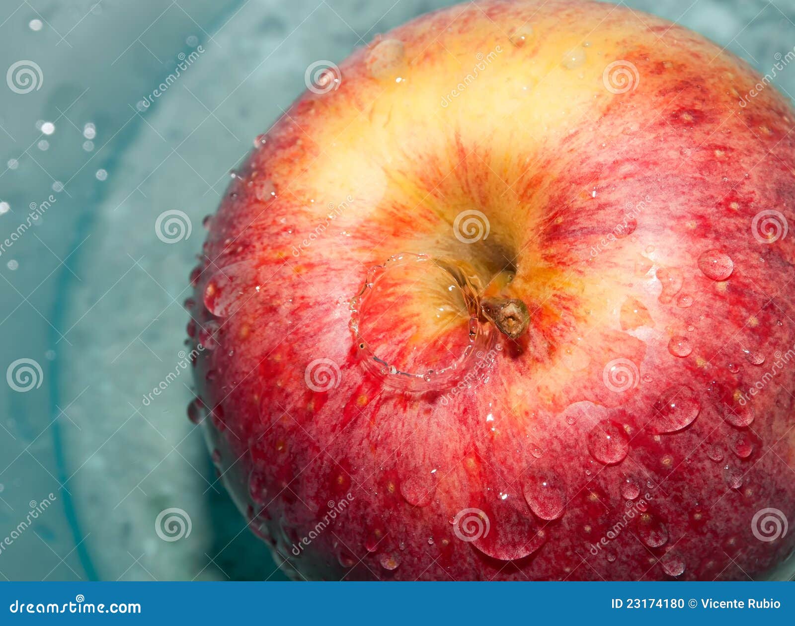 Wet Apple stock photo. Image of food, apple, feeding - 23174180