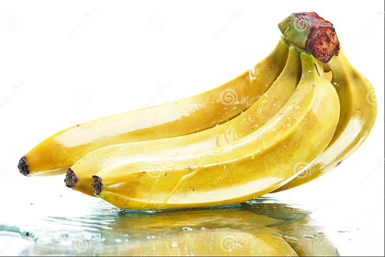 Wet bananas stock photo. Image of calorie, autumn, shopping - 4926362
