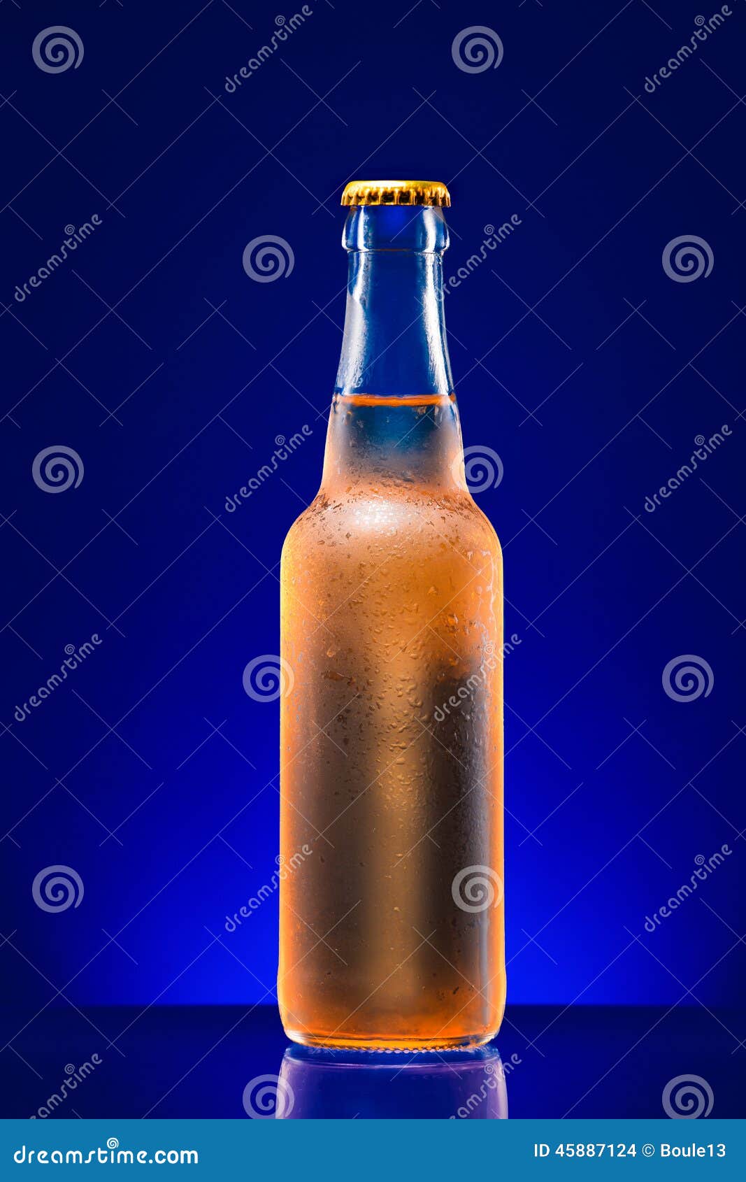 Wet beer bottle stock photo. Image of beer, isolated - 45887124
