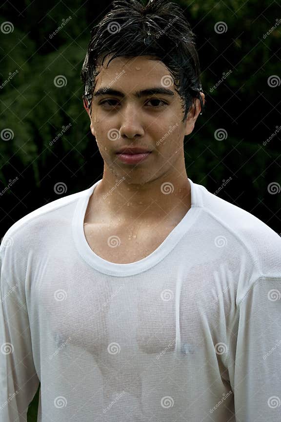 Wet boy stock photo. Image of young, teens, boys, muscular - 14507990