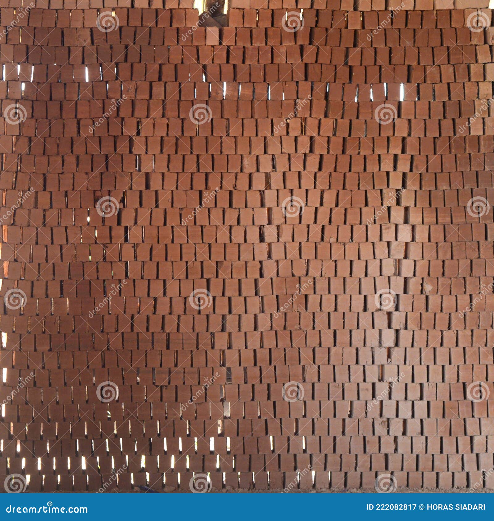 Wet Bricks Pattern in Setting To Be Dry Stock Image - Image of wall ...