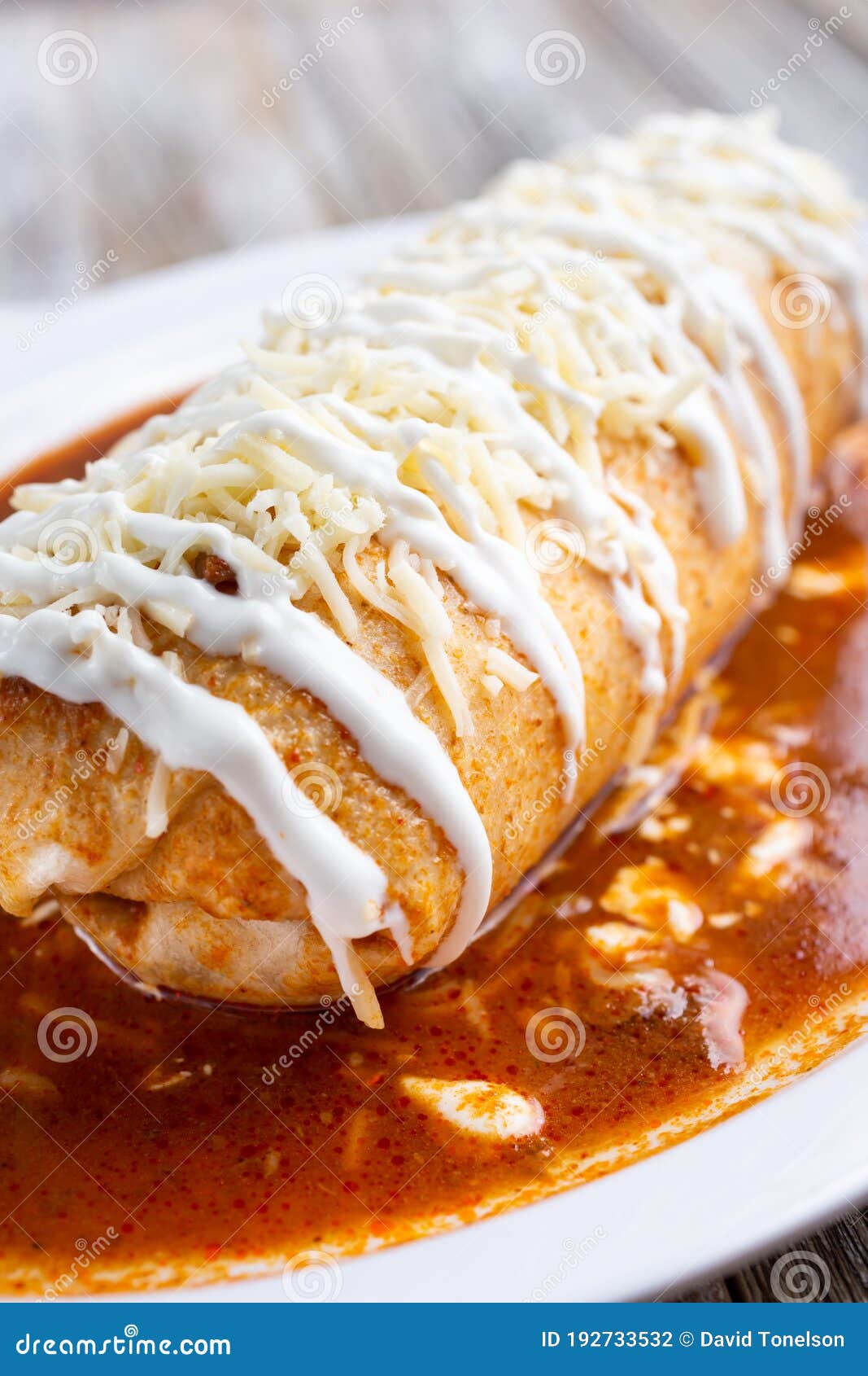 Wet burrito plate stock photo. Image of sauce, restaurant - 192733532