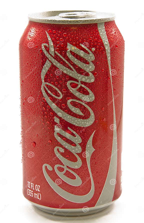 Wet Can of Coca Cola editorial image. Image of wave, cola - 18259990
