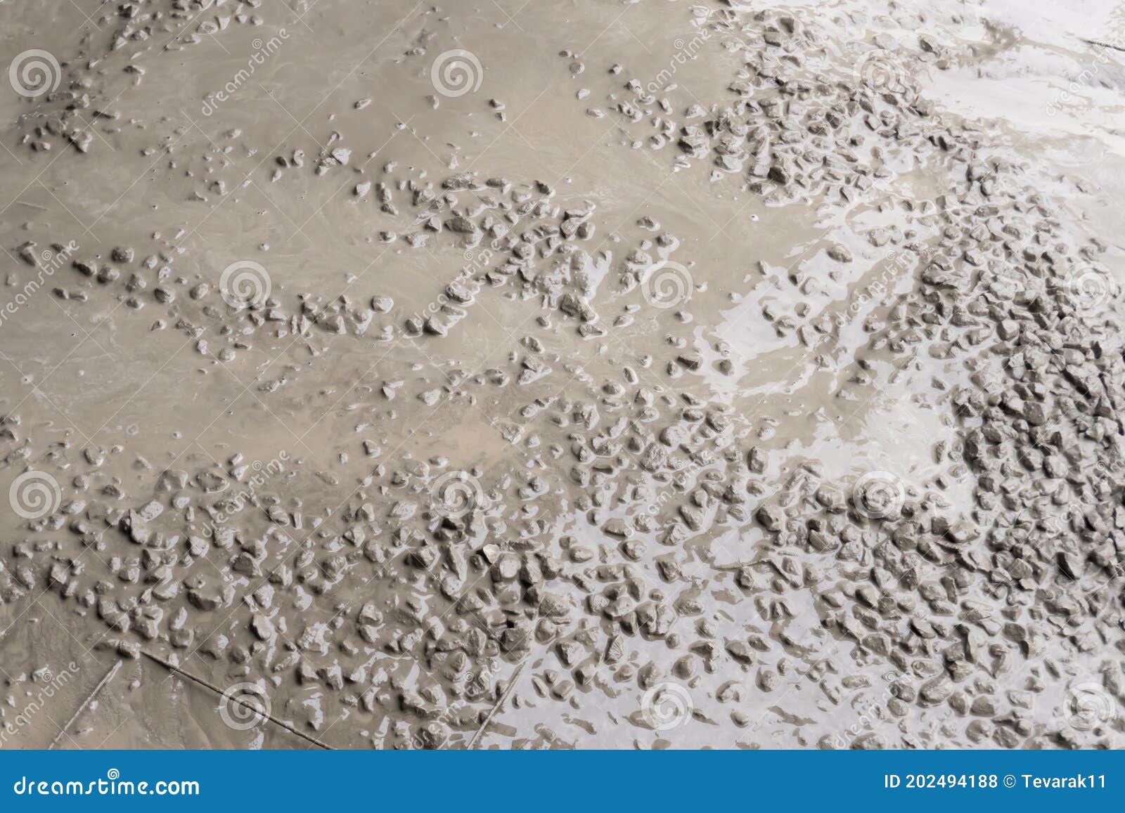 Wet Cement. Ready Mixed Concrete for Floor Pouring Stock Photo - Image ...