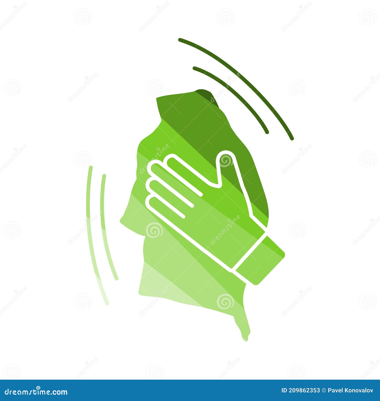 Wet Cleaning Icon stock vector. Illustration of pattern - 209862353
