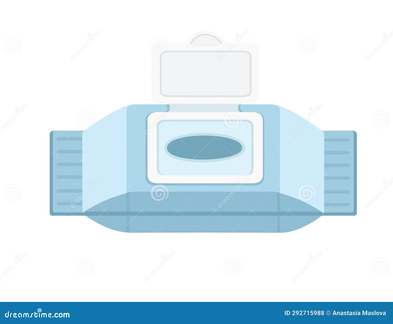 Wet Cleaning Wipes in Plastic Package with Plastic Cap Vector ...