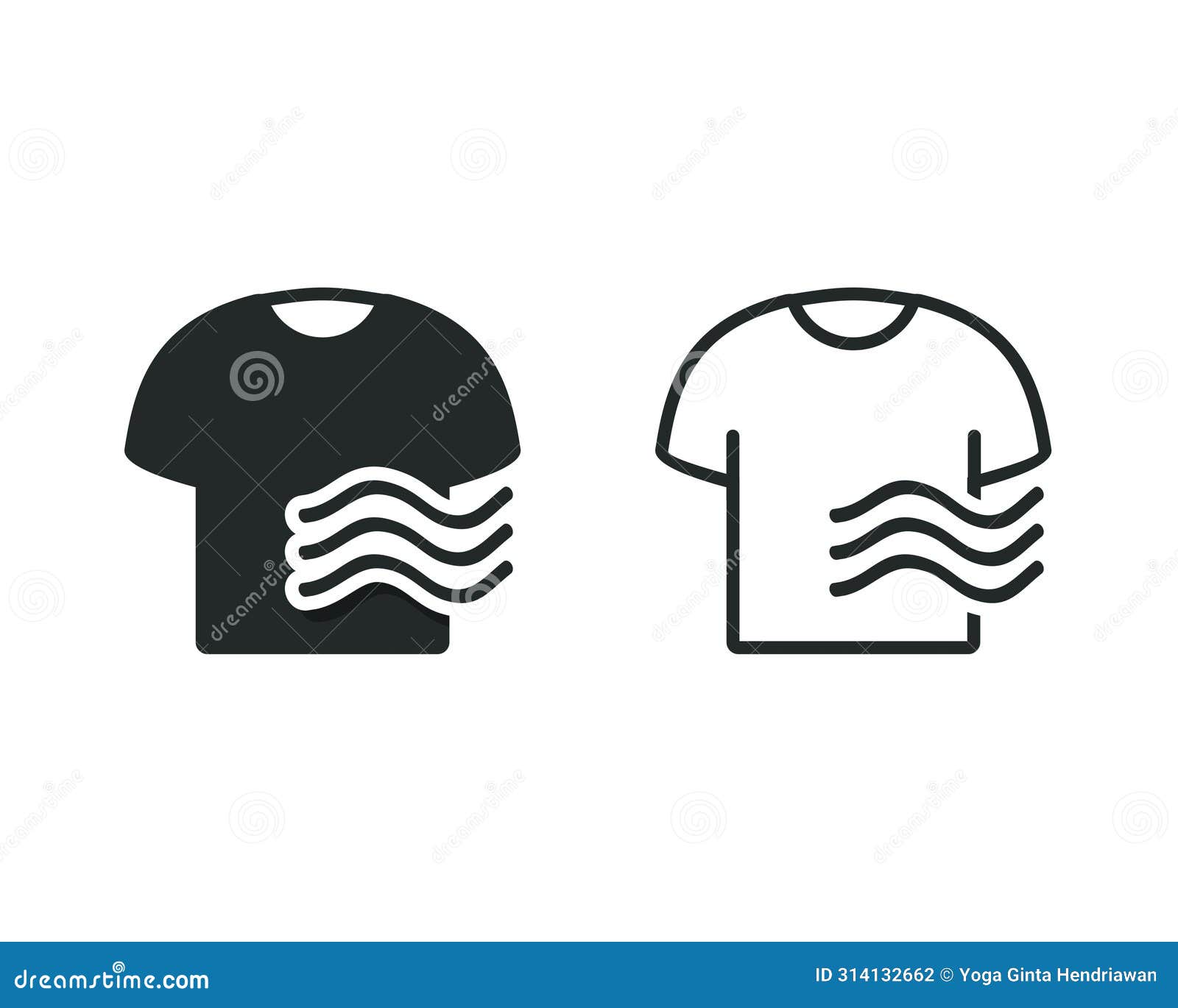 Wet Clothes Dry. Illustration Vector Stock Vector - Illustration of ...
