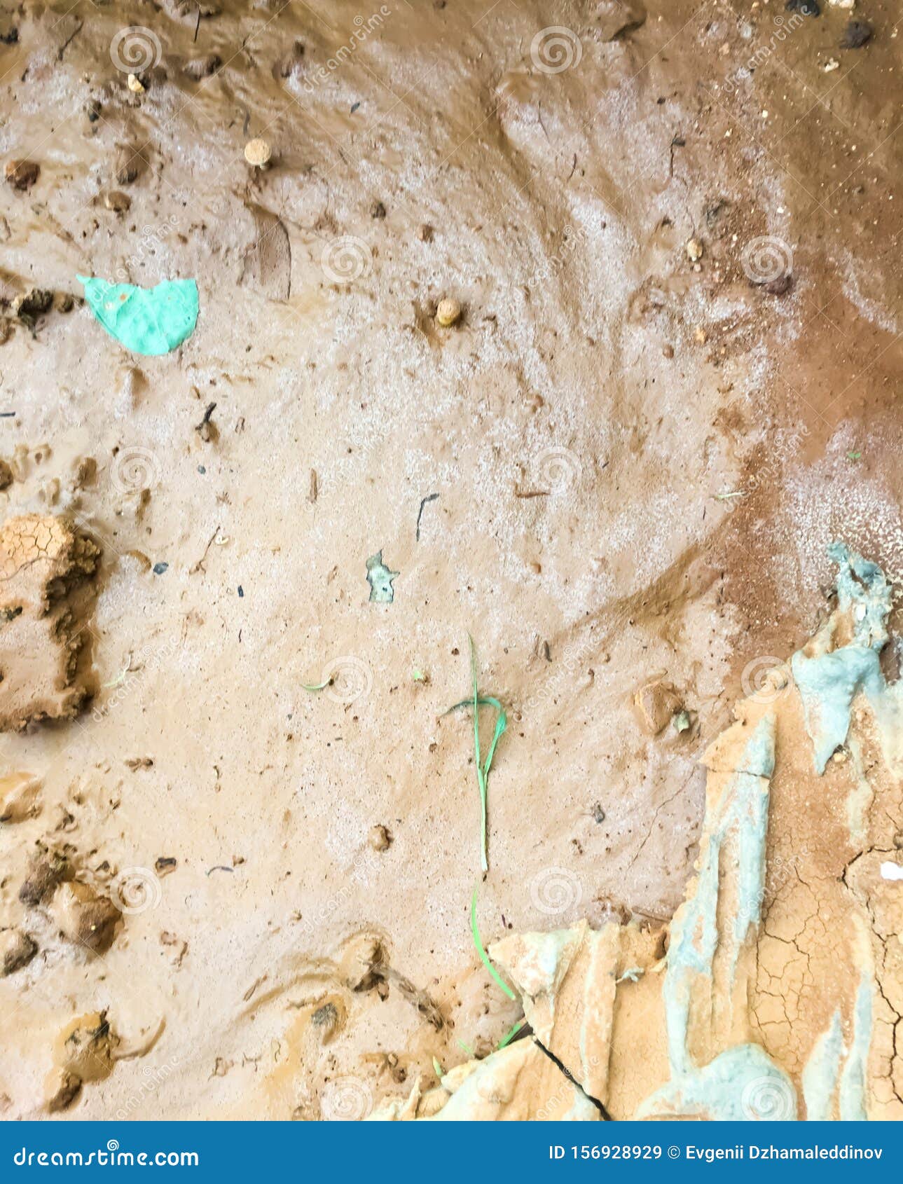 Wet Colored Clay. Earth Natural Background Stock Image - Image of ...