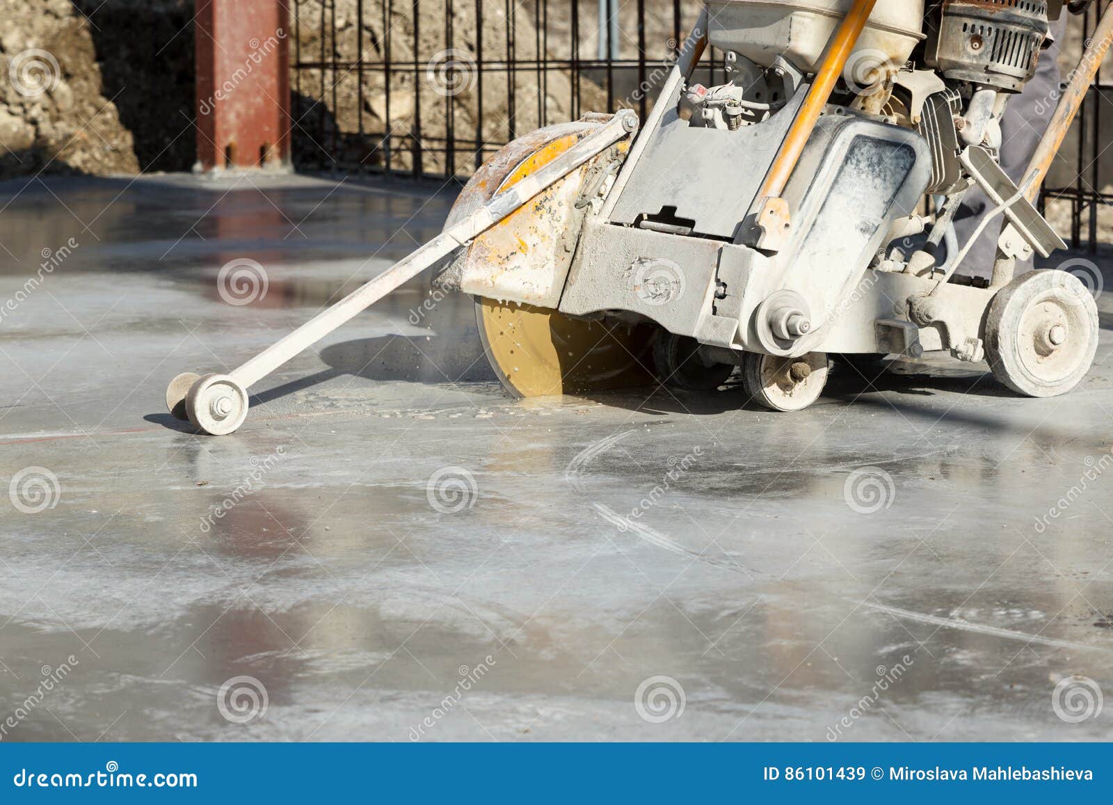 Wet concrete cutting stock image. Image of admixture - 86101439