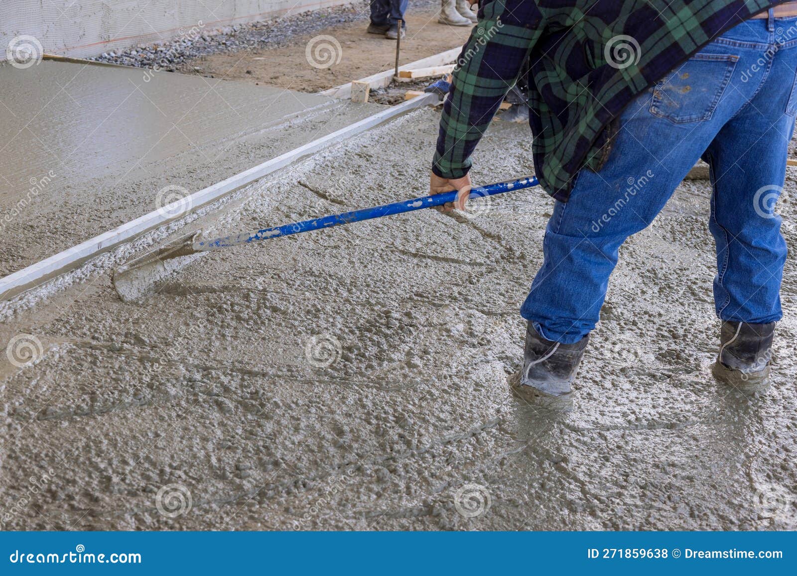 The Wet Concreting Process Requires Skilled Laborers To Pour The