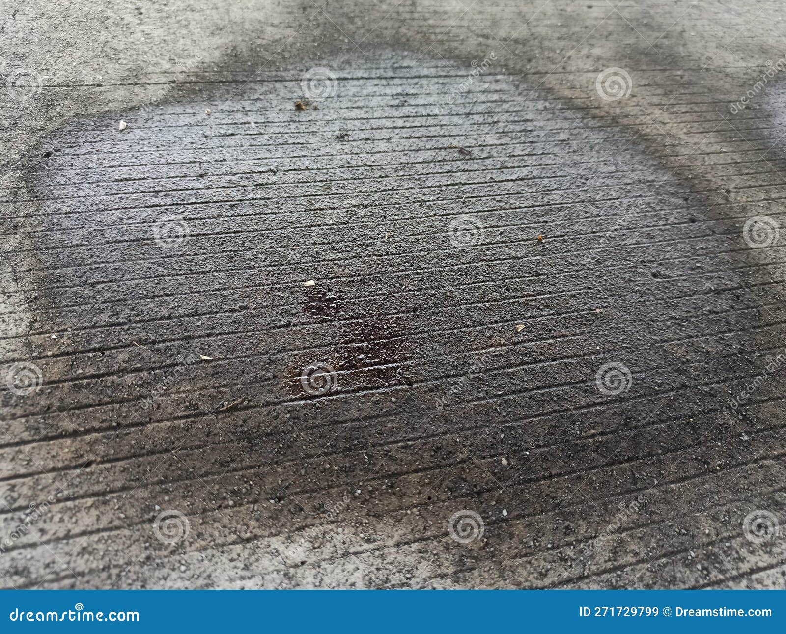 Wet Condition of Apron Cause Oil Leak from Engine Texture Background ...