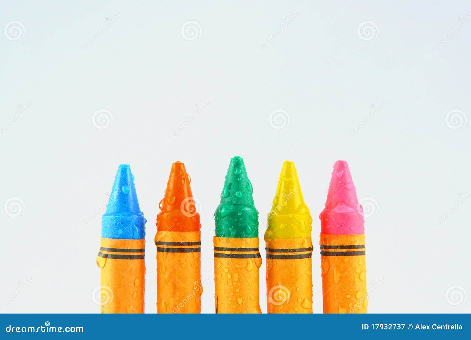 Wet Crayons stock image. Image of colors, crayola, drawing - 17932737