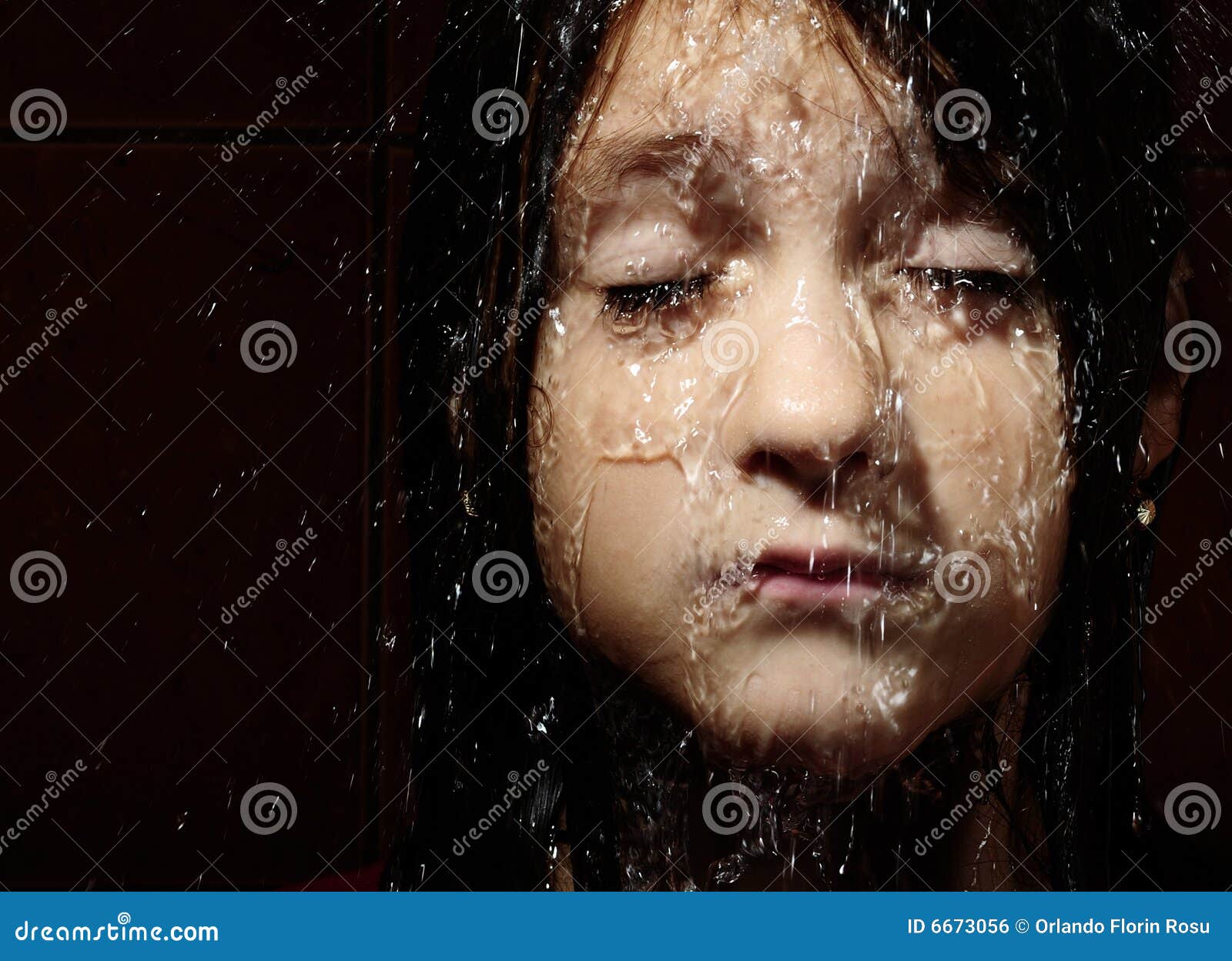 Wet face stock photo. Image of face, underwear, weeping - 6673056