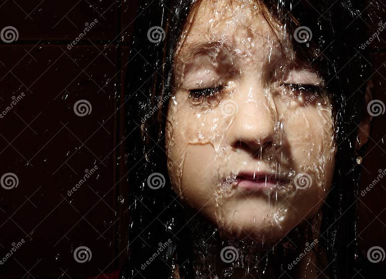 Wet face stock photo. Image of face, underwear, weeping - 6673056