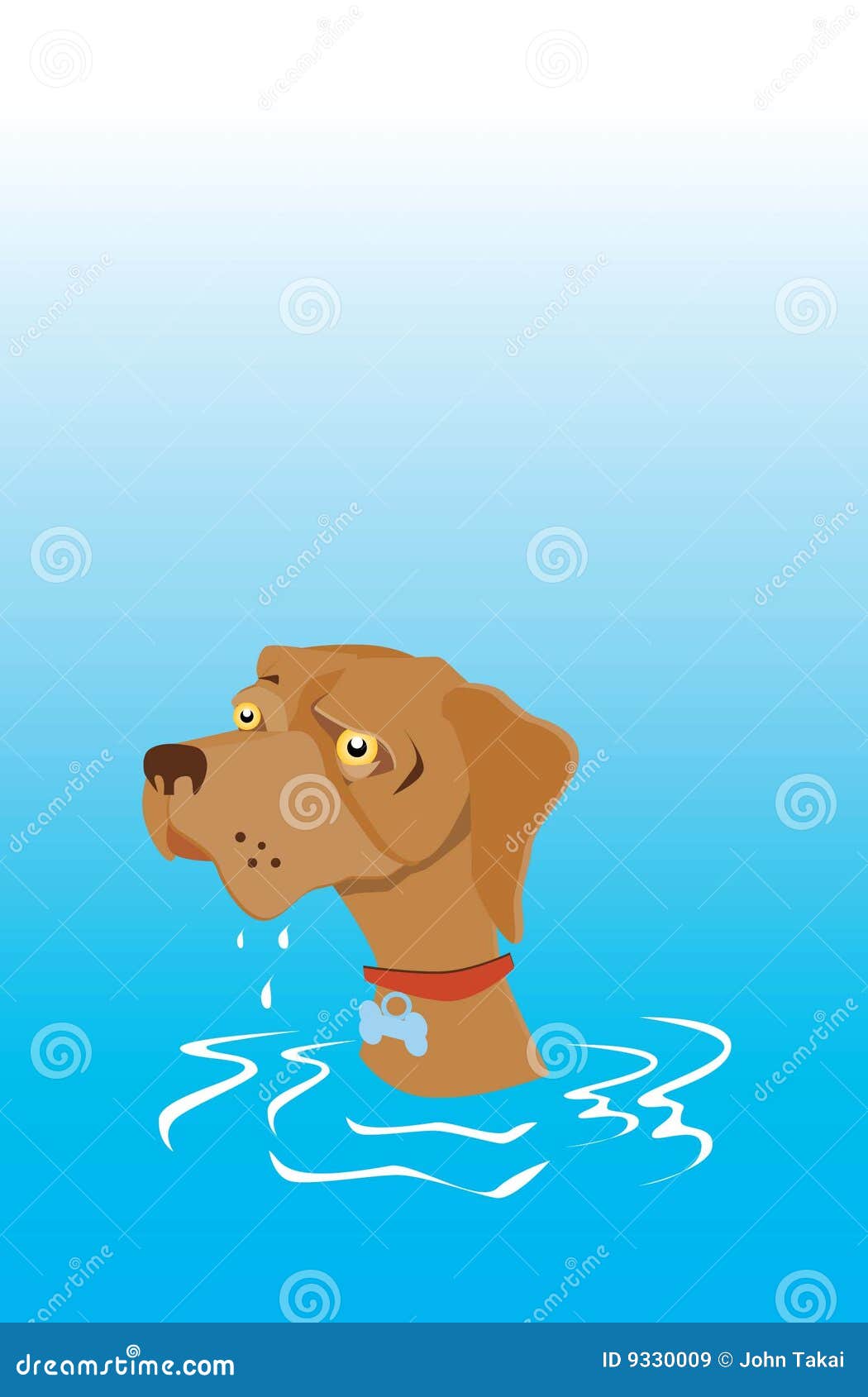 Clipart Of A Wet Dog