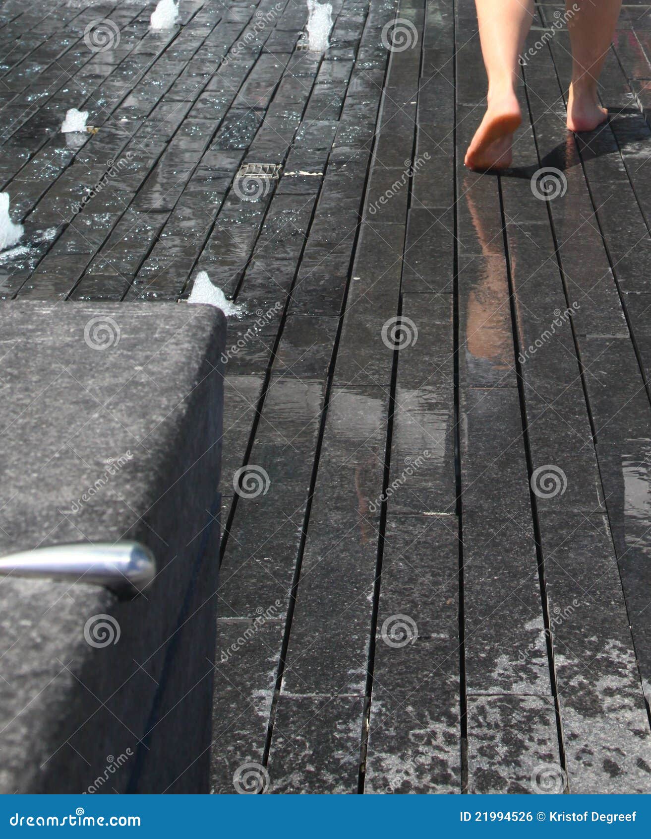 Wet feet stock photo. Image of walking, water, reflection - 21994526