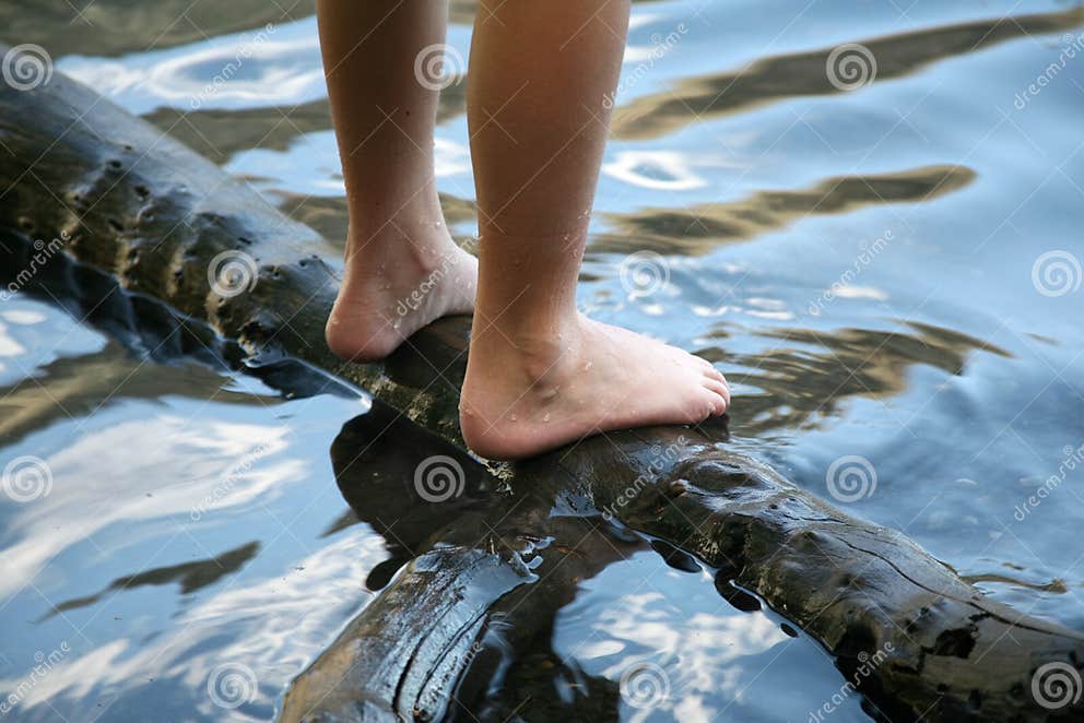 Wet feet stock photo. Image of legs, natural, person, people - 6052476