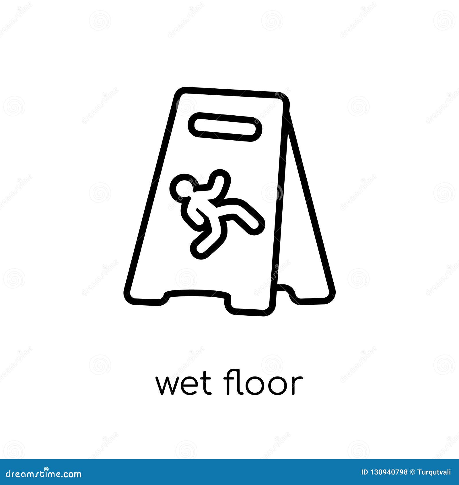 Wet Floor Icon. Trendy Modern Flat Linear Vector Wet Floor Icon Stock ... Wet Floor Icon. Trendy Modern Flat Linear Vector Wet Floor Icon Stock ...