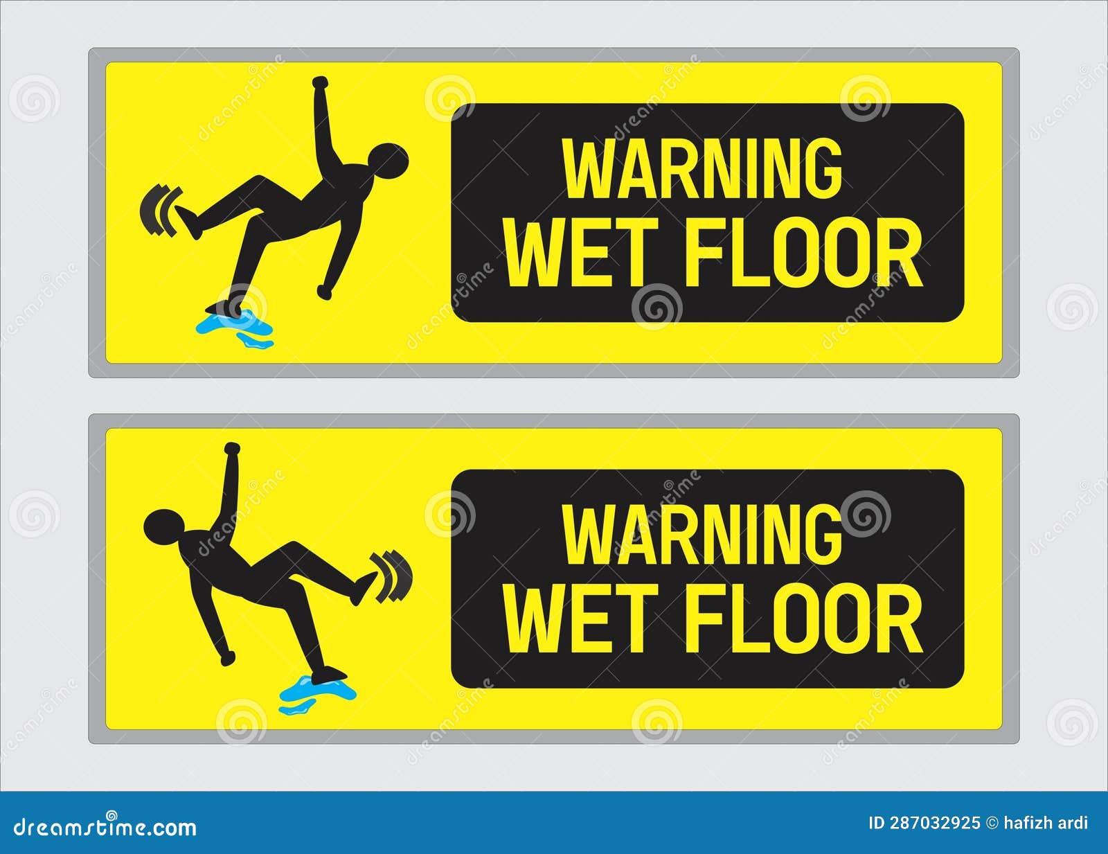 Wet floor sign vector stock vector. Illustration of risk - 287032925