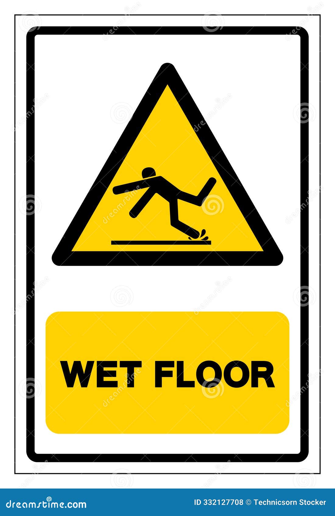 Wet Floor Symbol Sign,Vector Illustration, Isolate on White Background ...