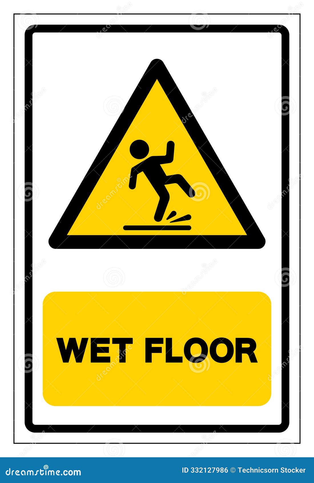 Wet Floor Symbol Sign,Vector Illustration, Isolate on White Background ...