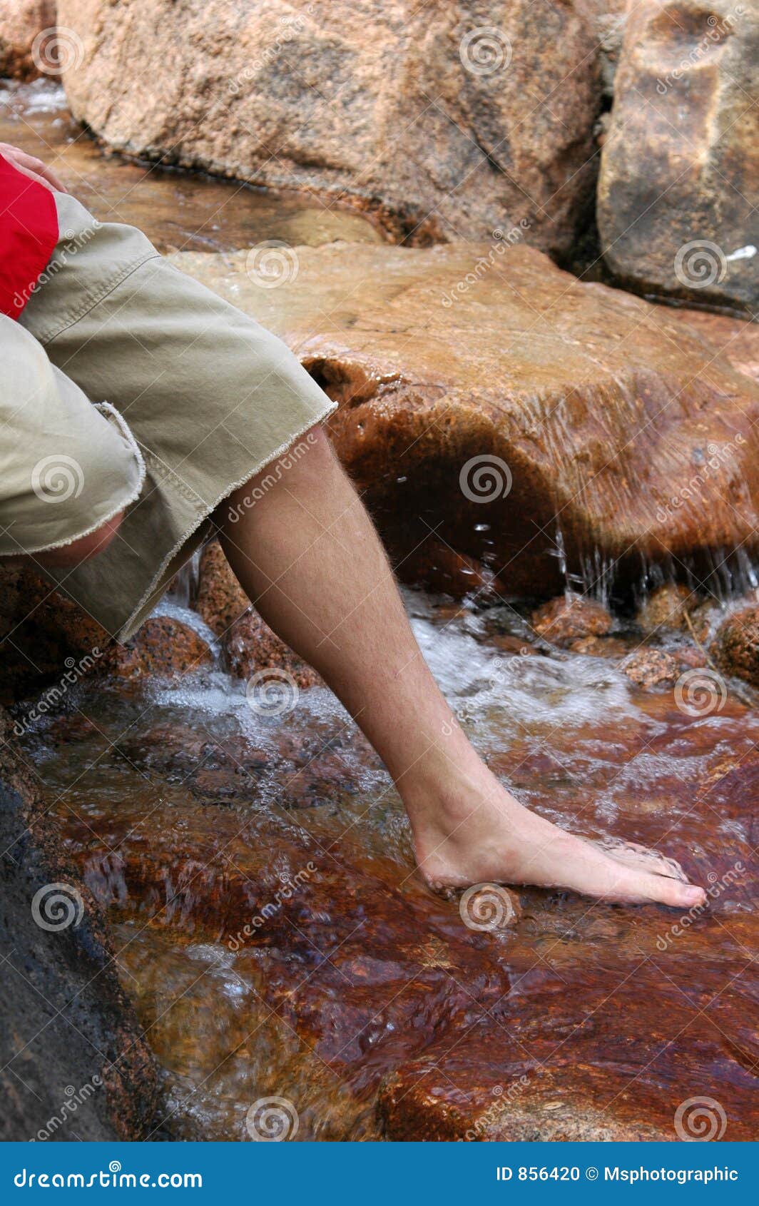 Wet Foot stock photo. Image of boulders, nature, stream - 856420