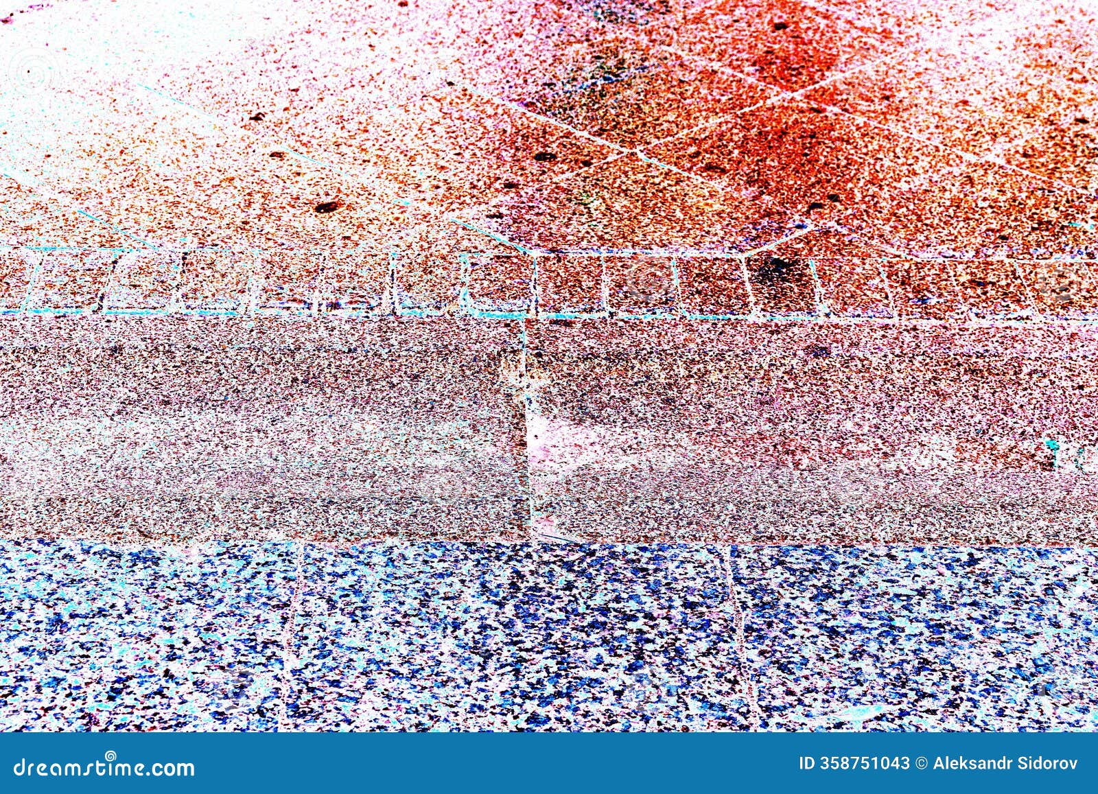 Wet Granite Pavement, Changed Color Scheme, Colorful Background, 2 ...