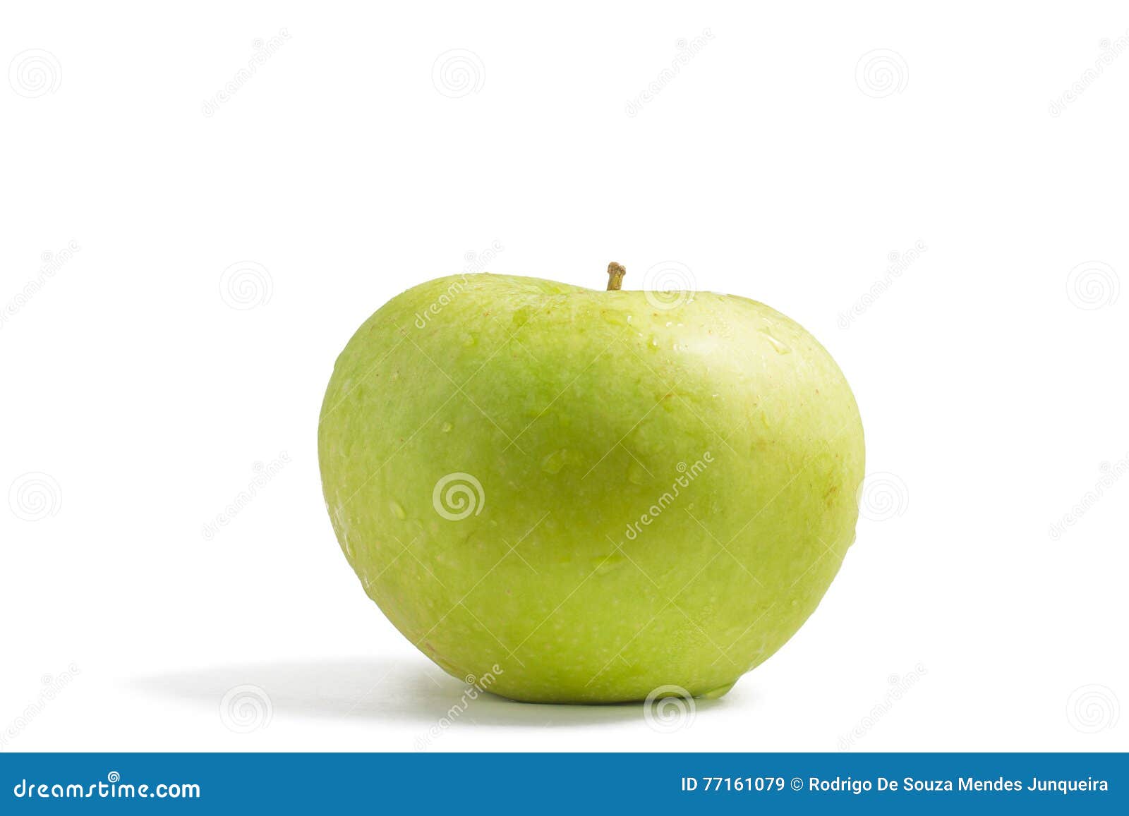 Wet Green Apple stock image. Image of apple, slice, texture - 77161079