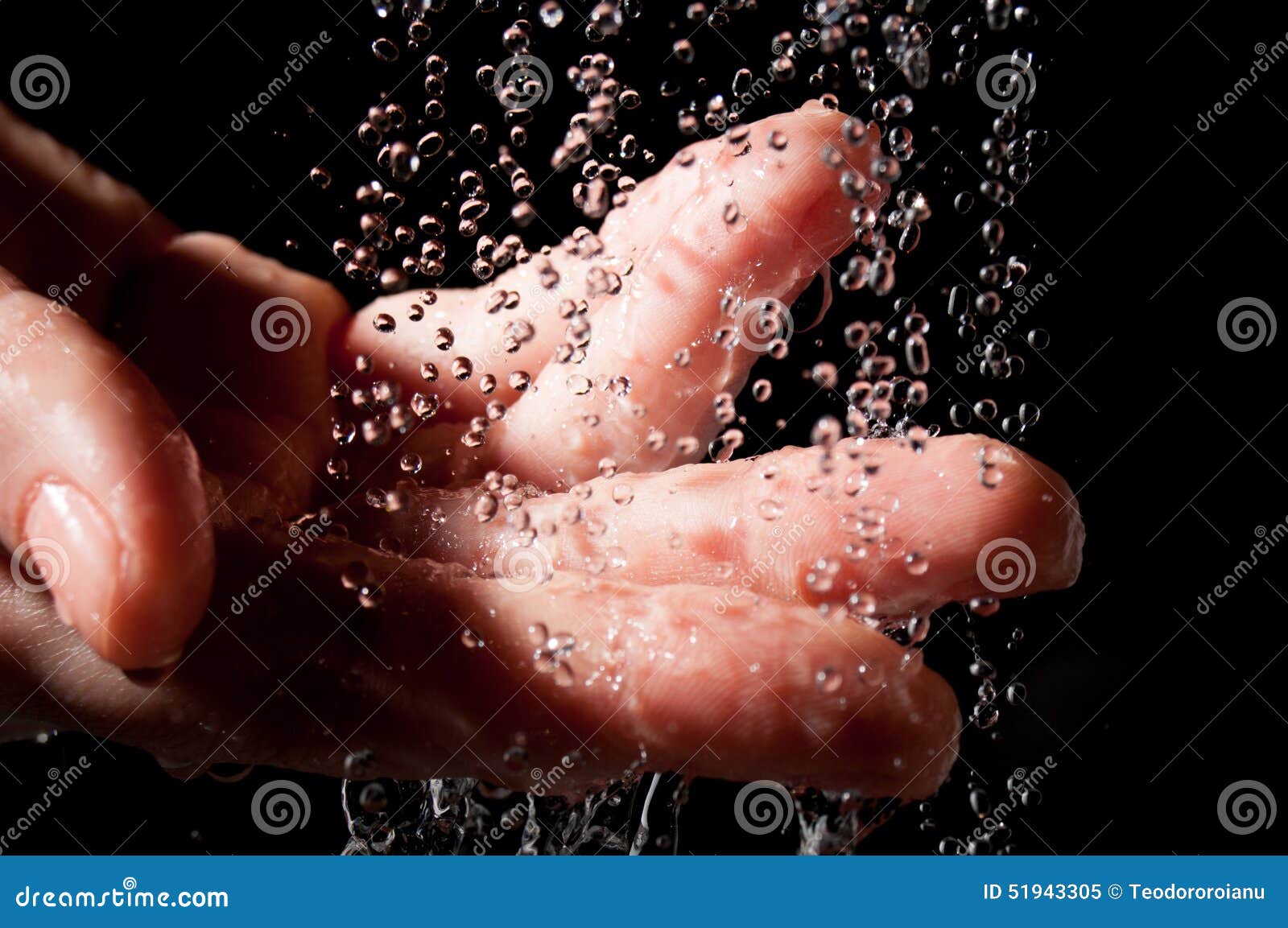 Wet hands stock image. Image of yellow, modern, drops - 51943305