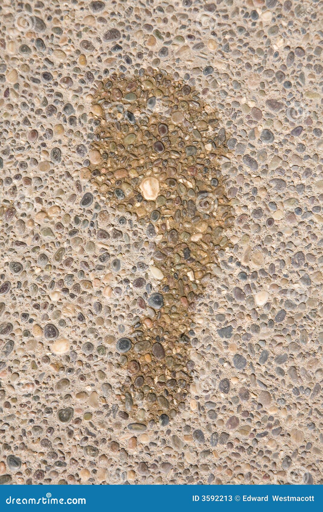 Wet human footprint stock image. Image of exposed, pathway - 3592213