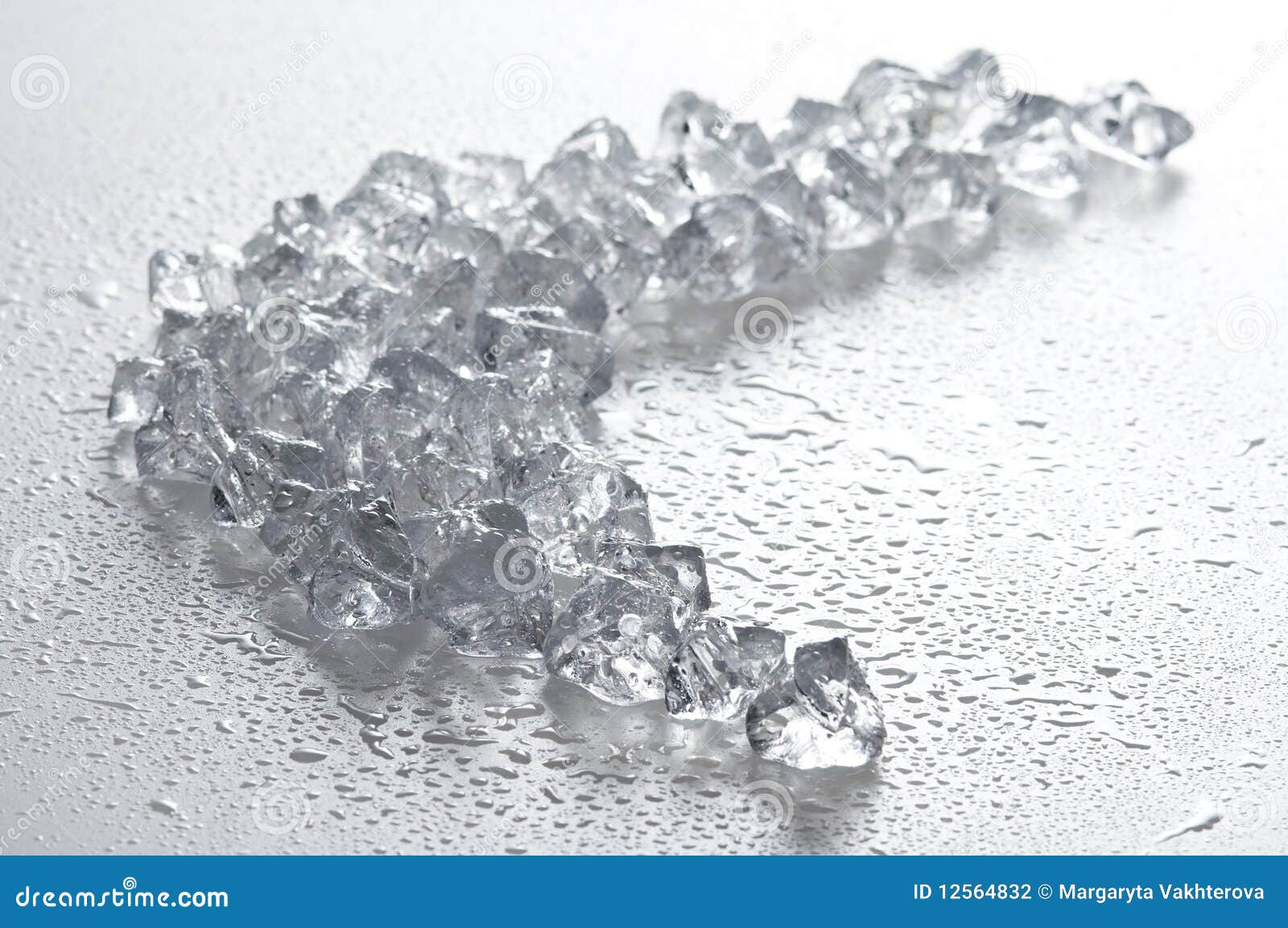 Wet ice cubes objects stock photo. Image of water, frozen - 12564832
